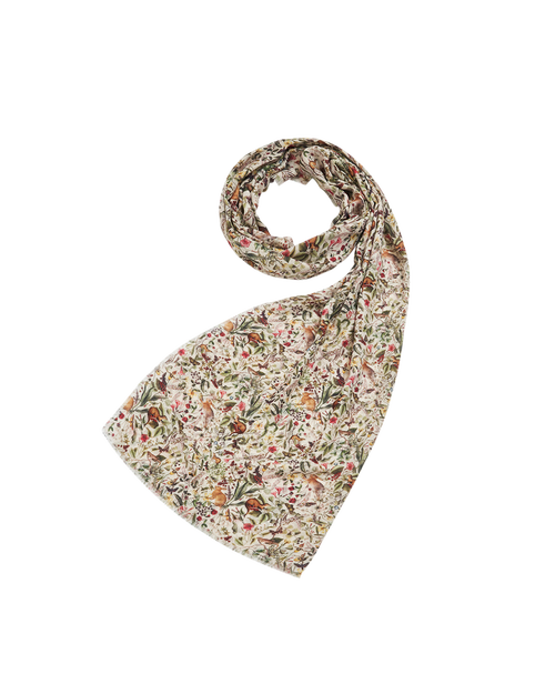 FABLE ENGLAND garden floral lightweight long scarf